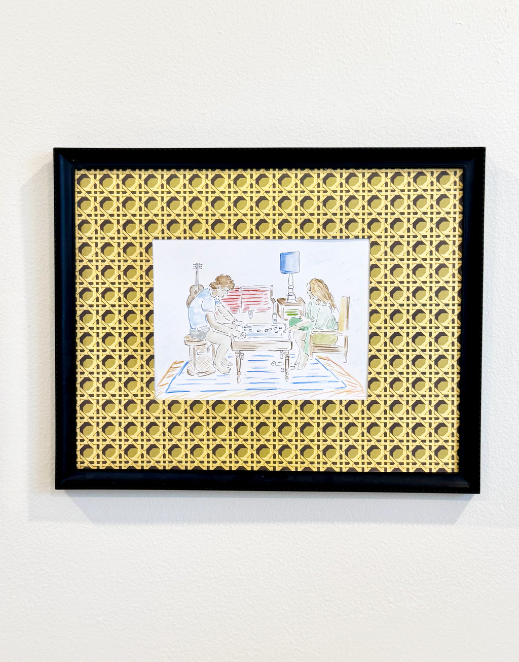 Midnight Mahjong Art Print | Elegant Game Night Painting by Elizabeth Bloom