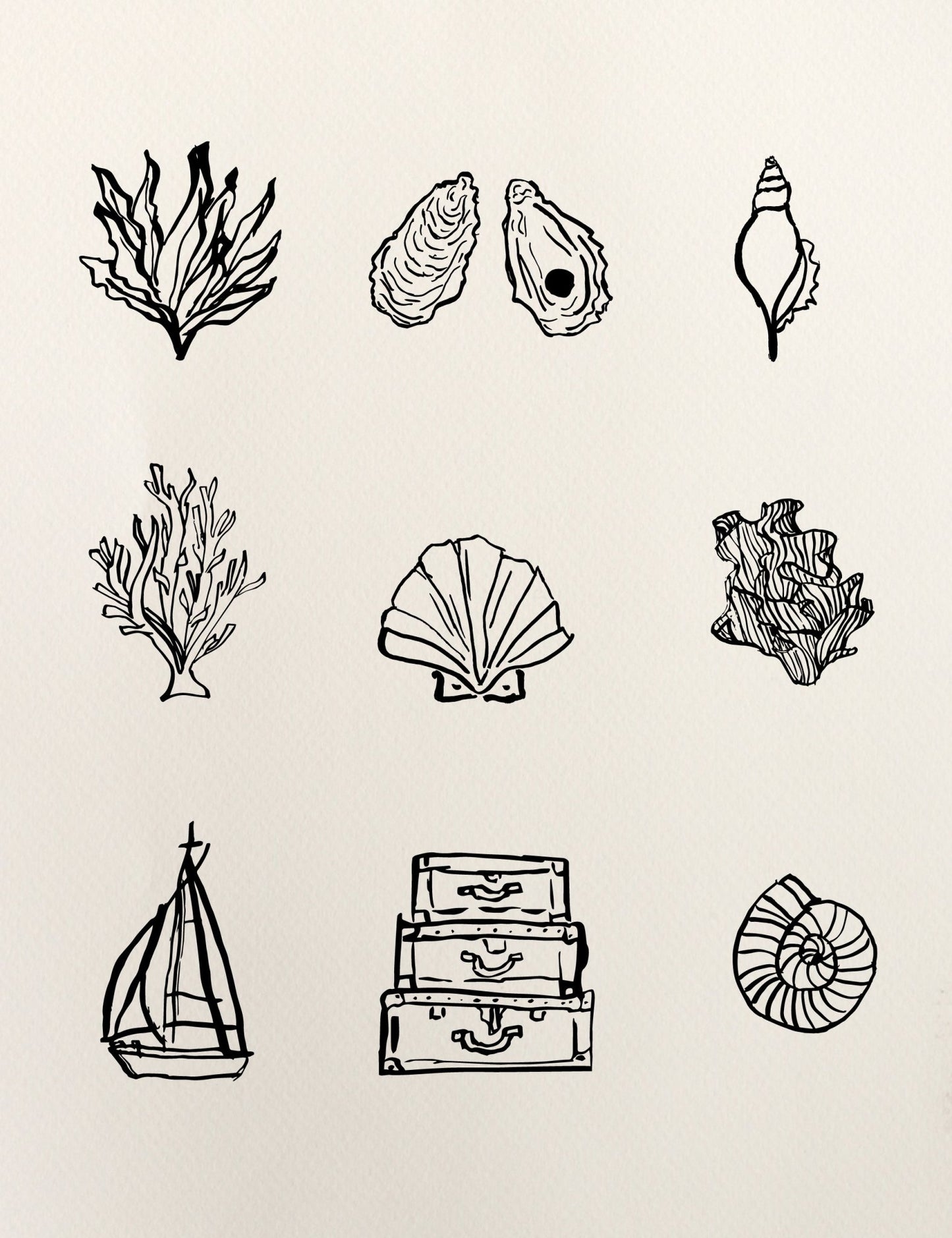 Nautical Graphics: Seaside Collection Digital Download – Elizabeth Bloom